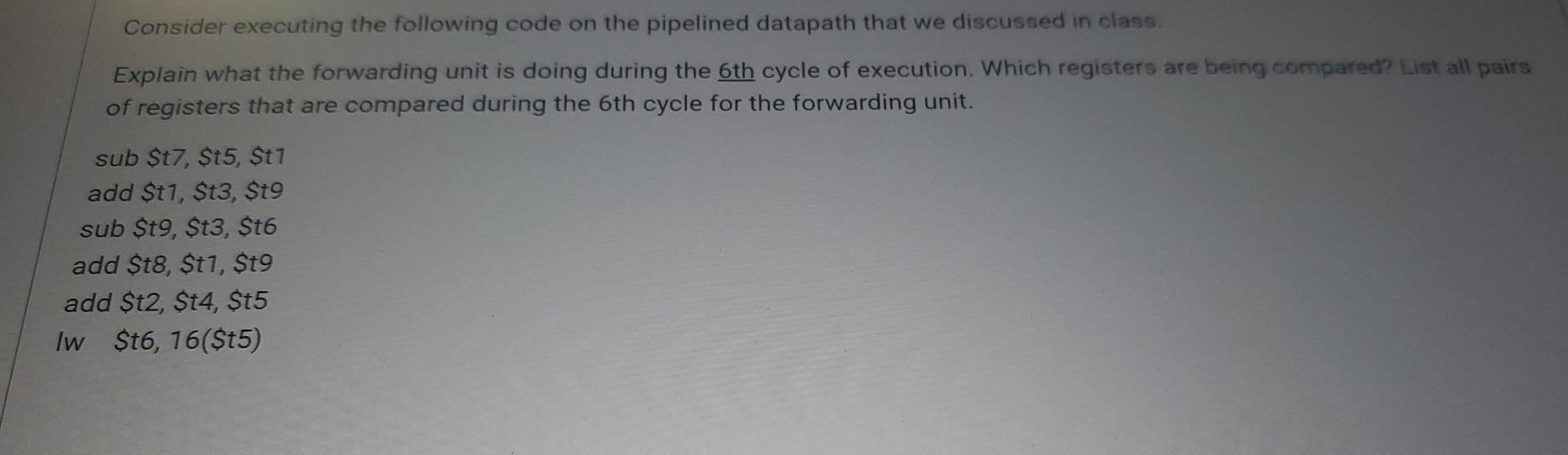 Solved Consider executing the following code on the | Chegg.com
