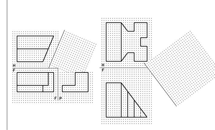 Solved Sketch the auxiliary views of the objects as | Chegg.com