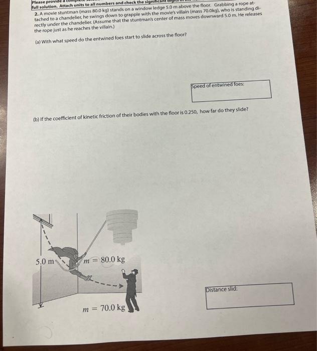 Solved Pull solution. Attach units to all numbers and check | Chegg.com