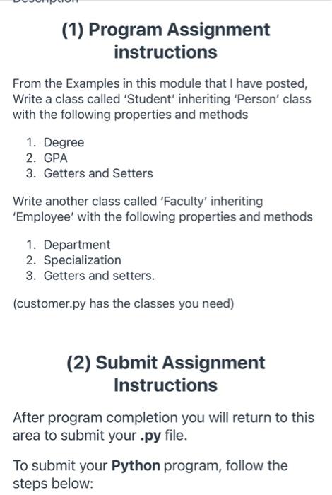 Solved (1) Program Assignment instructions From the Examples | Chegg.com