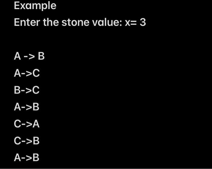 Solved for any stone value greater than 2 entered from the | Chegg.com Solved for any stone value greater than 2 entered from the | Chegg.com