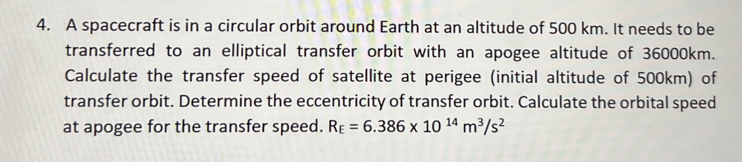 Solved by an EXPERT A spacecraft is in a circular orbit around Earth at | Chegg.com