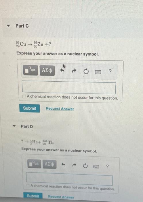Solved Complete each of the following nuclear equations: | Chegg.com