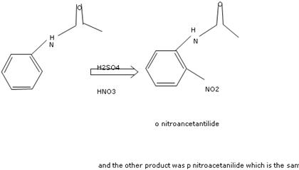Solved the p nitroacetanilide also forms where the | Chegg.com