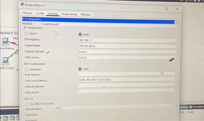 1. In packet tracer, open the file "Spot the | Chegg.com