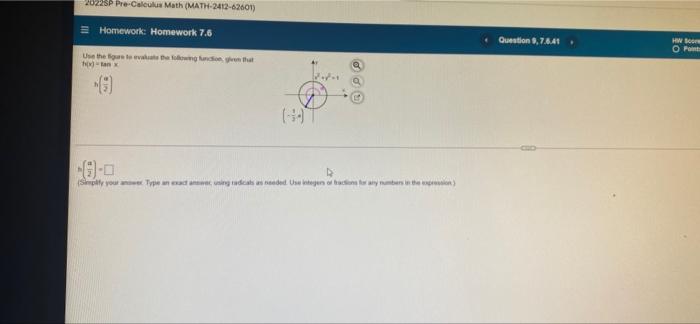 Solved 20225P Pre-Calculus Math (MATH-2412-62601) 3 | Chegg.com