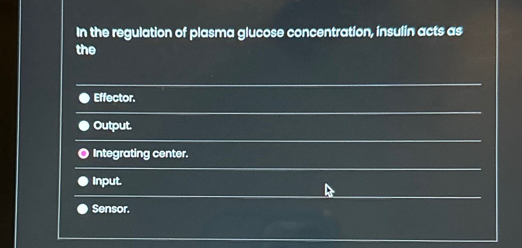 Solved In the regulation of plasma glucose concentration, | Chegg.com