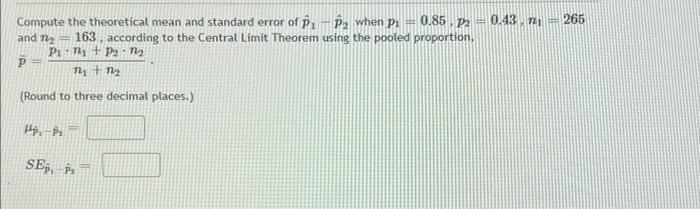 Solved Compute the theoretical mean and standard error of | Chegg.com