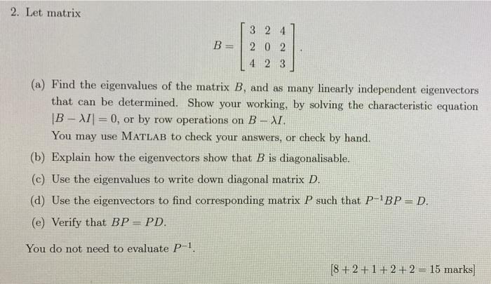 Solved This is linear algebra. Answer all the parts from the | Chegg.com