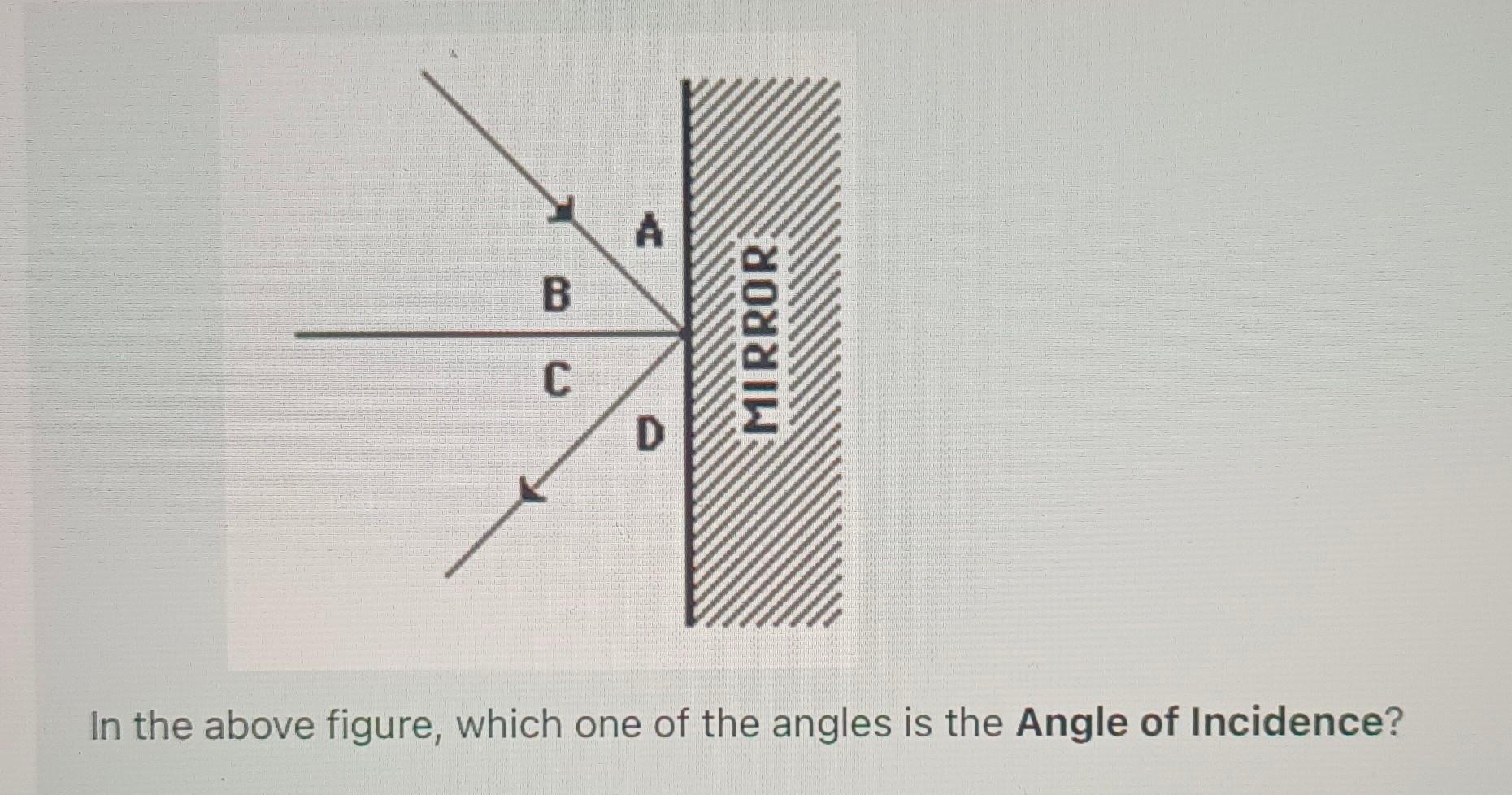 Solved In the above figure, which one of the angles is the | Chegg.com