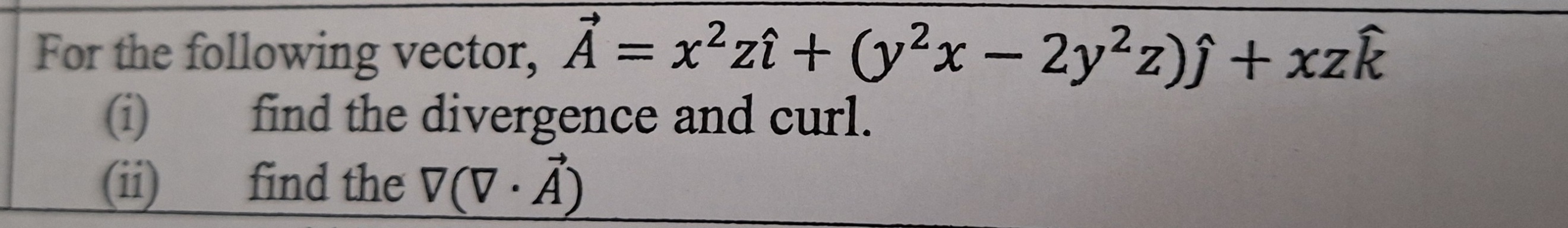 Solved For the following vector, | Chegg.com
