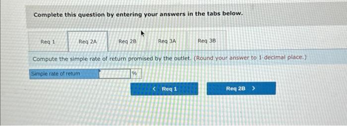 Solved Problem 12-19 Simple Rate of Return; Payback Period | Chegg.com