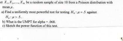 Solved Let X1, X2,..., X10 be a random sample of size 10 | Chegg.com