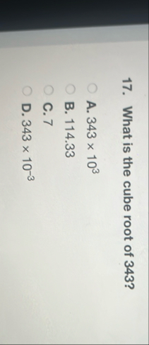 Solved What is the cube root of | Chegg.com