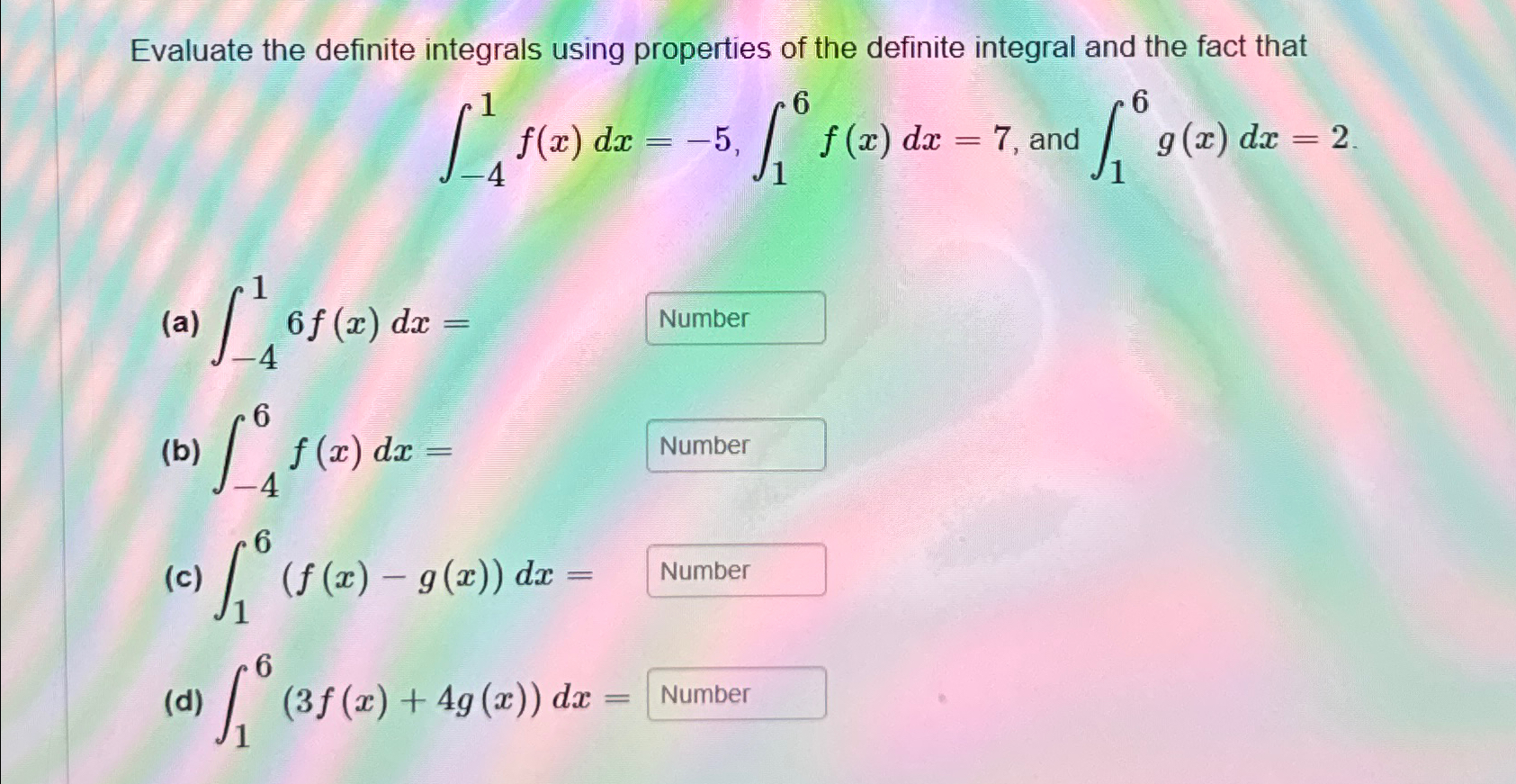 Solved Evaluate the definite integrals using properties of | Chegg.com