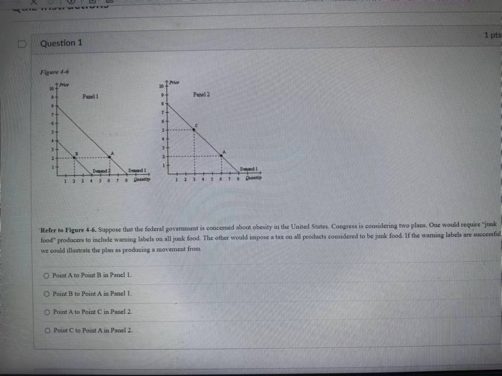 Solved Question 1 ﻿Refer to Figure 4-6. ﻿Suppose that the | Chegg.com