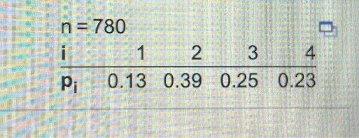 Solved Determine The Expected Count For Each Outcome The