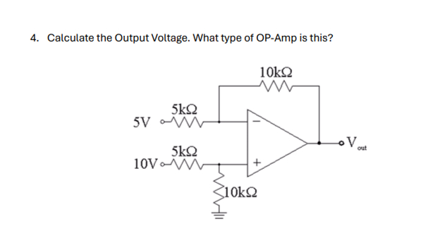 Solved Calculate the Output Voltage. What type of OP-Amp is | Chegg.com