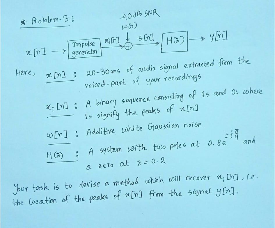 Solved Here, x[n]:20-30ms ﻿of audio signal extracted from | Chegg.com