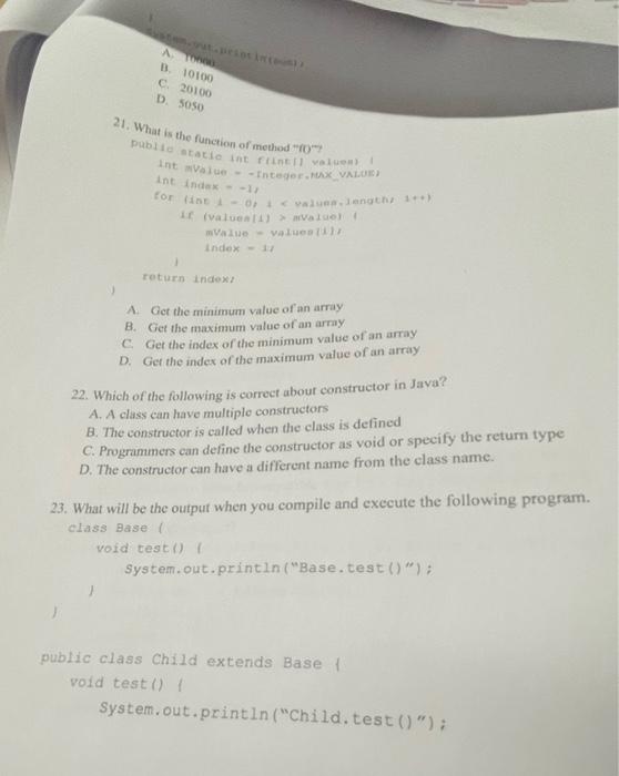 21. What is the function of method 7107 ? Pubite | Chegg.com