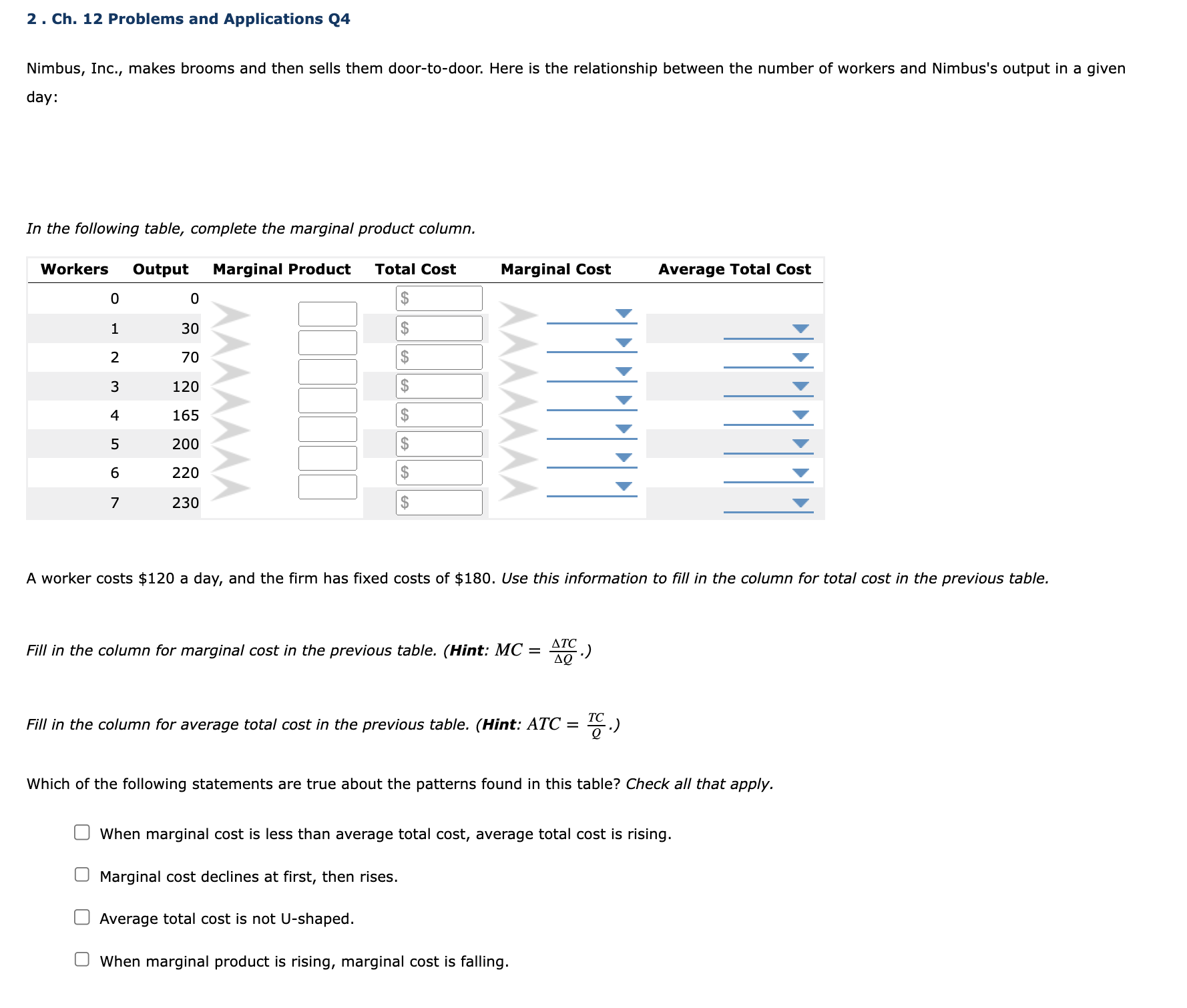 Solved Ch. 12 ﻿Problems and Applications Q4Nimbus, Inc., | Chegg.com