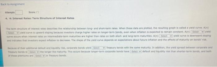 Solved Back to Assignment Attempts Score/1 4. 4: Interest | Chegg.com