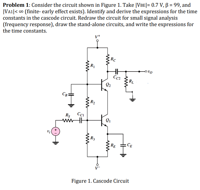 Solved Consider the circuit shown in Figure 1. ﻿Take | Chegg.com