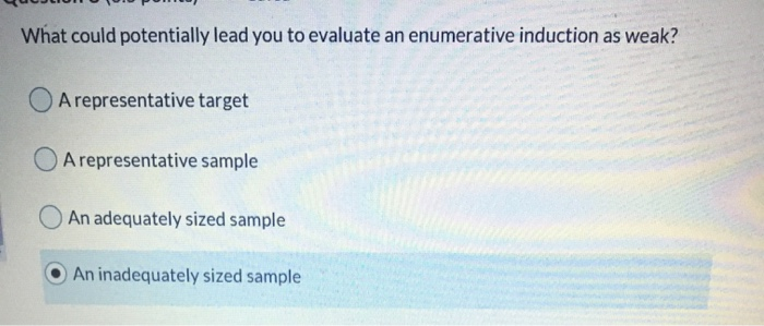 Solved An'enumerative induction reasons from: O Members to | Chegg.com