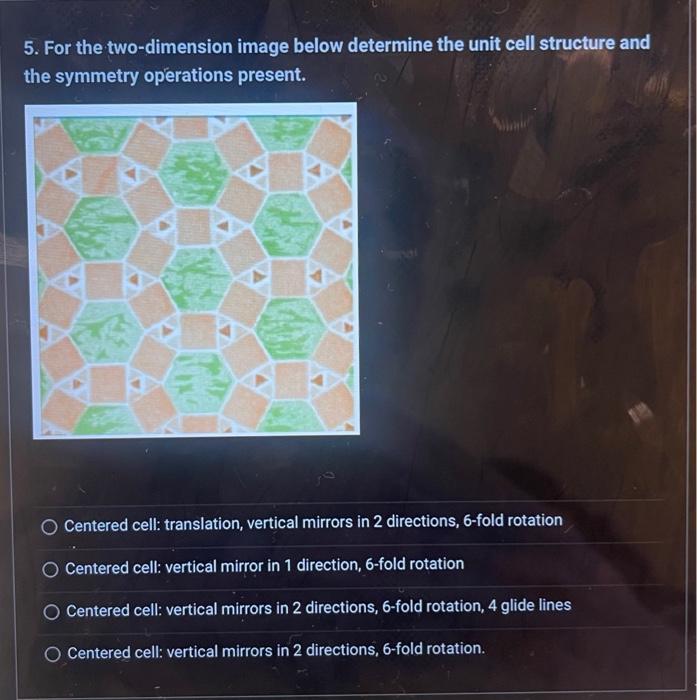 Solved 5. For the two-dimension image below determine the | Chegg.com