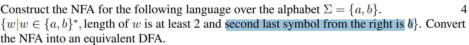 Solved Construct the NFA for the following language over the | Chegg.com
