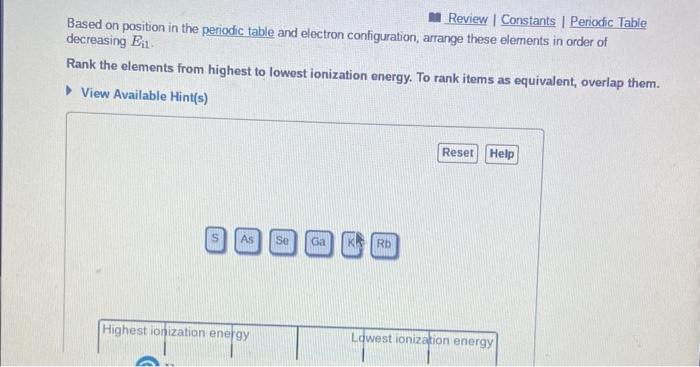 Based on position in the periodic table and electron | Chegg.com