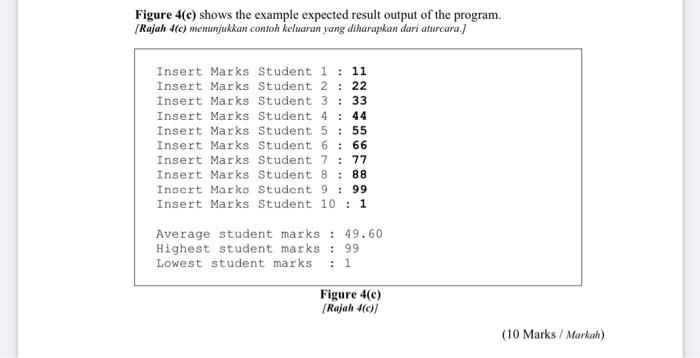 Solved Figure 4(c) shows the example expected result output | Chegg.com
