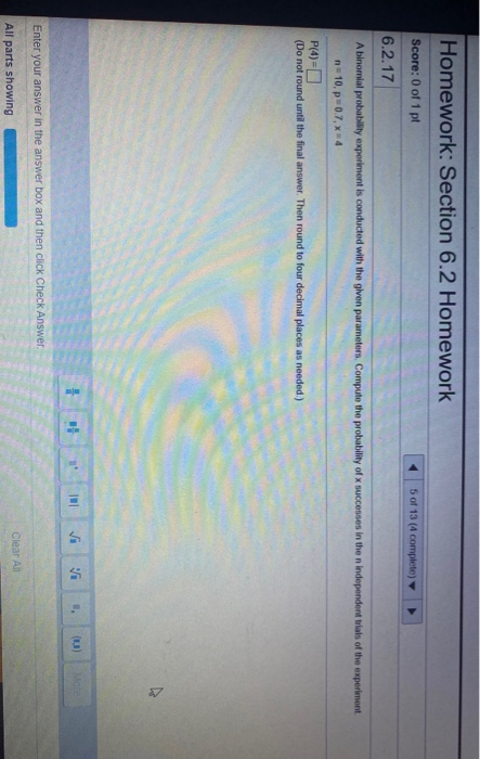 Solved Homework Section 6 2 Homework Score 0 Of 1 Pt 5 Of