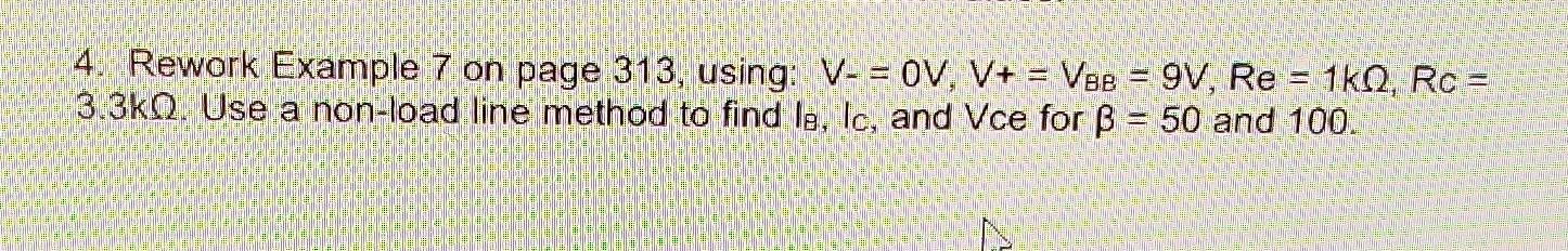 Solved 4. Rework Example 7 on page 313, using: V−=0 | Chegg.com