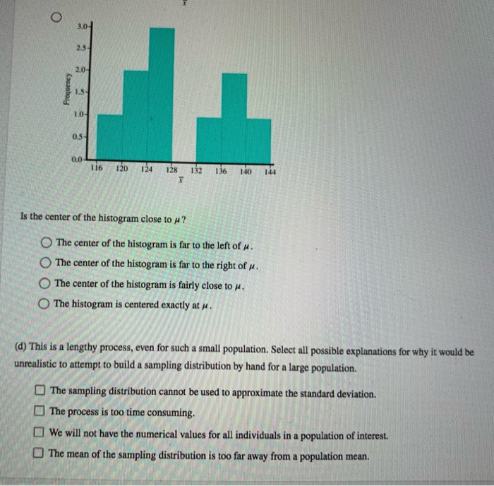 Solved Let's illustrate the idea of a sampling distribution | Chegg.com