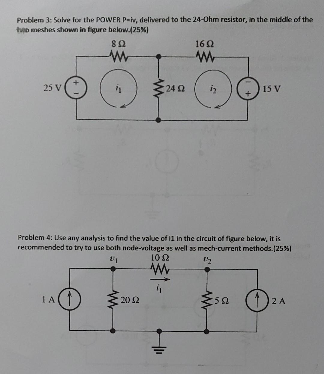 Solved Problem 1: Given R1 = 4-Ohm, R2 = 5-Ohm, R3 = 8-Ohm, | Chegg.com