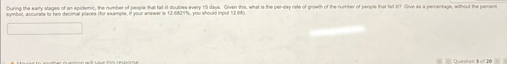 Solved During the early stages of an epidemic, the number of | Chegg.com
