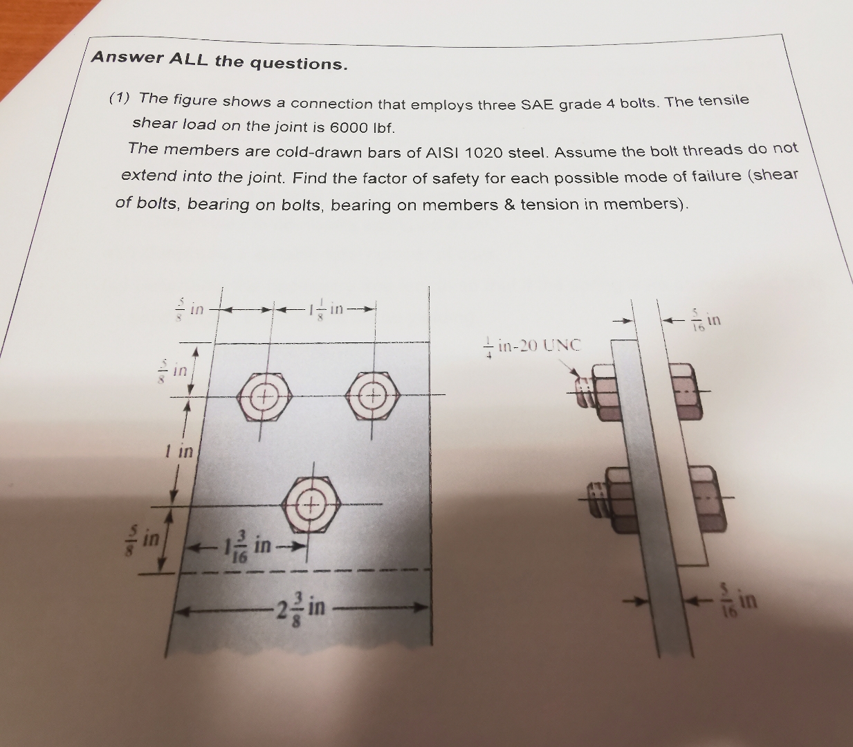 Solved Answer ALL the questions.(1) ﻿The figure shows a | Chegg.com