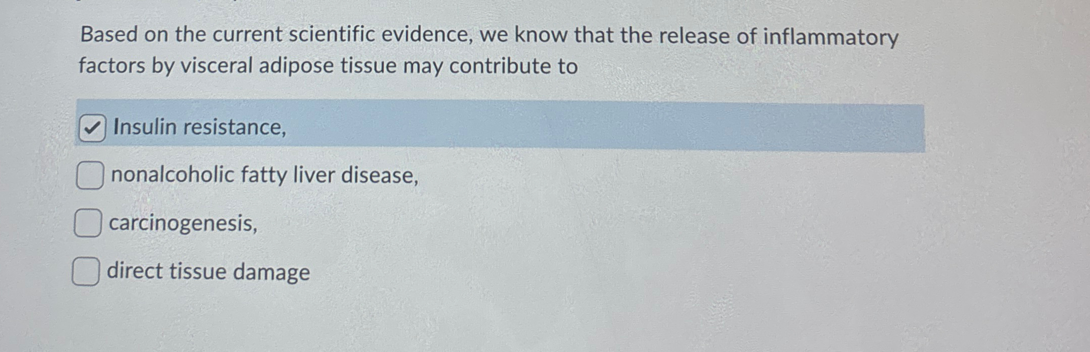 Solved Based on the current scientific evidence, we know | Chegg.com