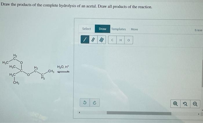 Solved Draw the products of the complete hydrolysis of an | Chegg.com