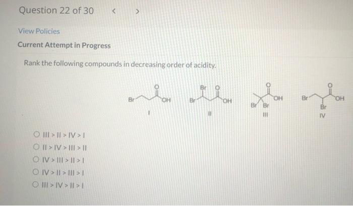 Solved Which of the following compounds is most acidic?Rank | Chegg.com