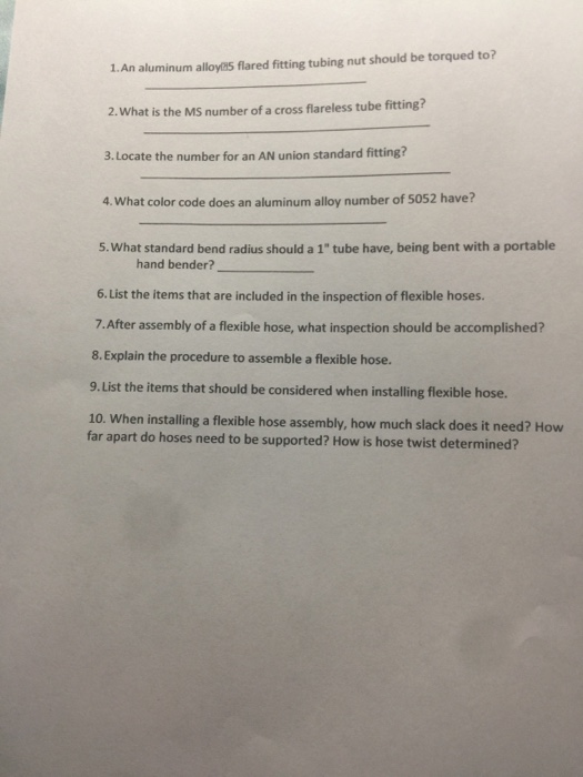 Solved Fluid Lines Fittings 8080 2 Using FAA 8080 ng FAA | Chegg.com
