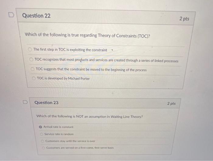 Solved Question 22 2 pts Which of the following is true | Chegg.com