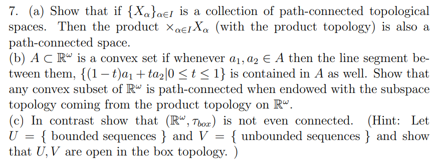 (a) ﻿Show that if {xα}αinI ﻿is a collection of | Chegg.com