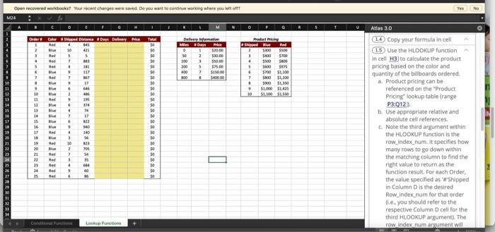 Solved (1.1) Use the VLOOKUP function in cell F3 ) to | Chegg.com