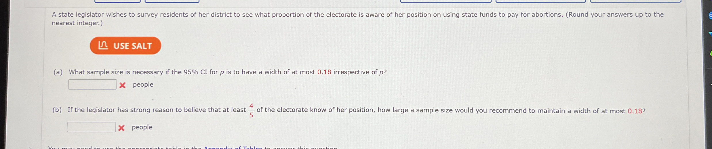 Solved nearest integer.) (a) ﻿What sample size is necessary | Chegg.com
