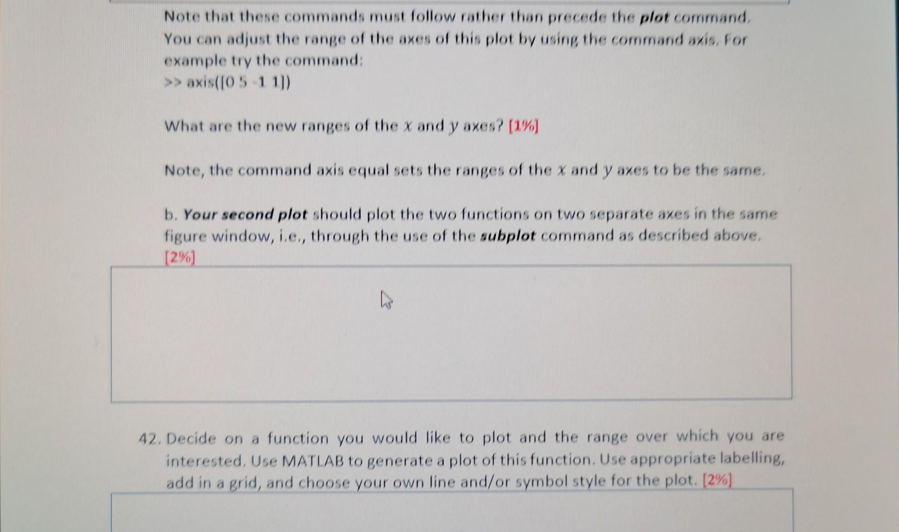 Solved 41. Create two new plots of the two exponentially | Chegg.com