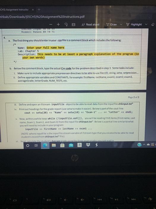 Solved (OSCHS) Assignment Instruction | Chegg.com