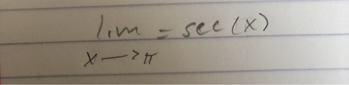 Solved Lim - see (x) | Chegg.com