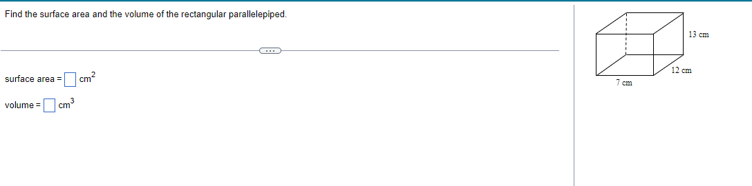 Solved Find the surface area and the volume of the | Chegg.com